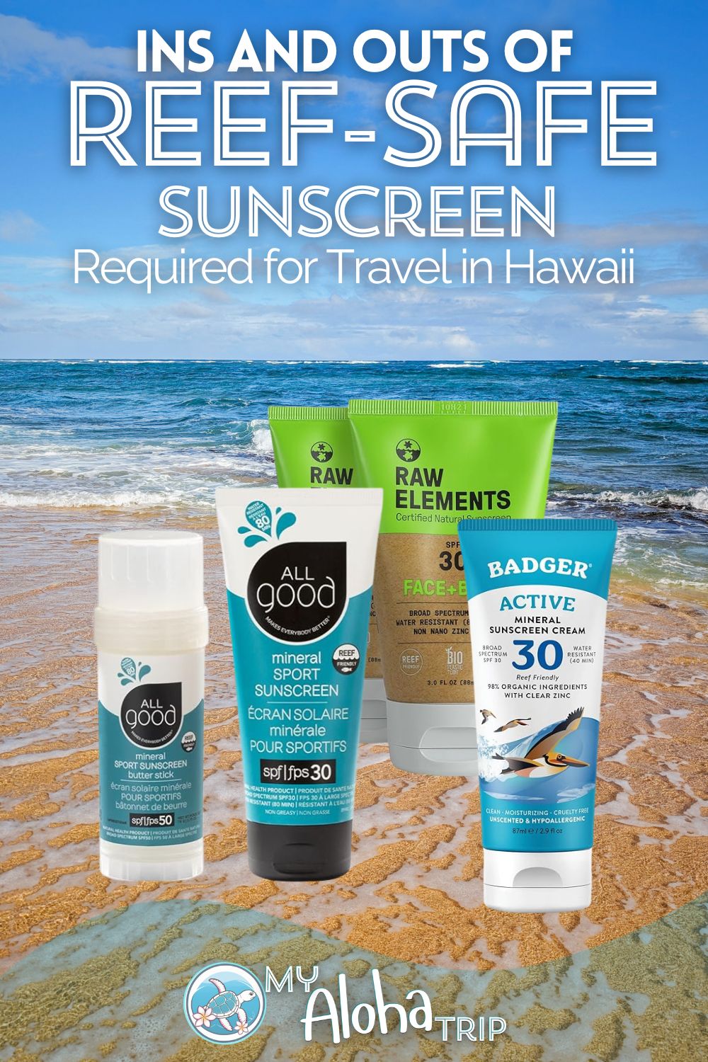 Reef-Safe Sunscreen in Hawaii: Why it's a MUST and recommendations